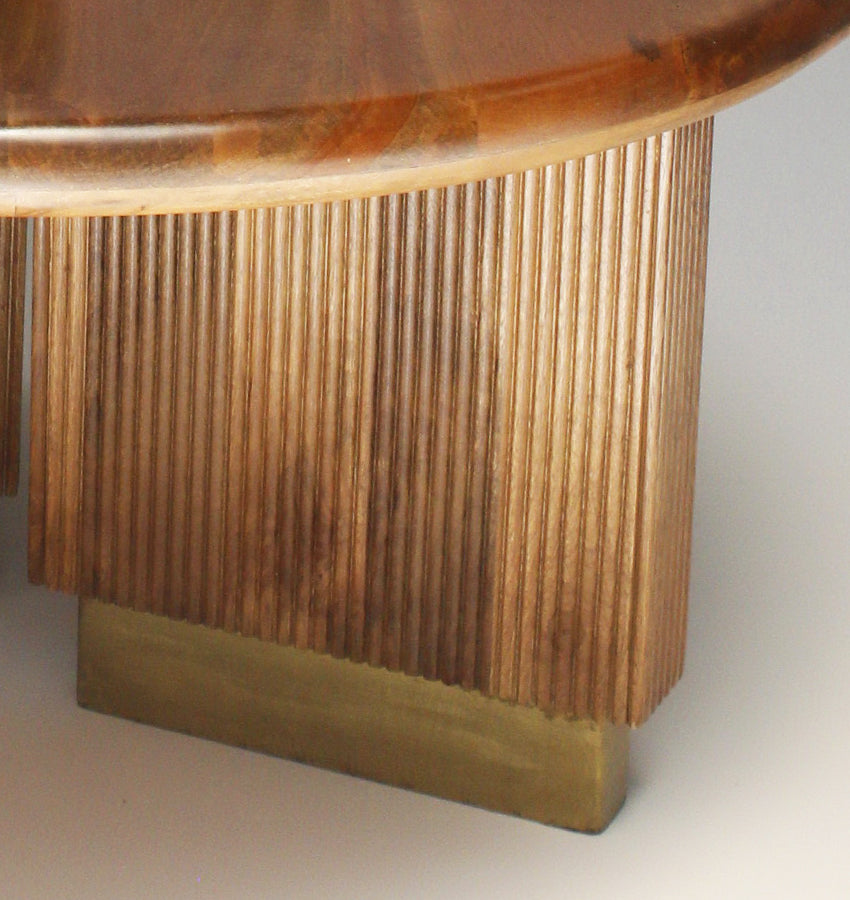 Orion Fluted Round Coffee Table– Simply Home